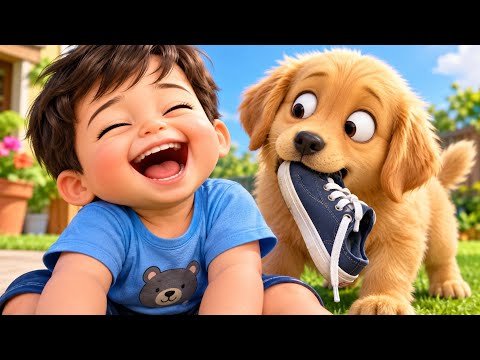 Funny baby moments with dog | Non Stop Laughing and Giggles | cute baby and funny puppy 
