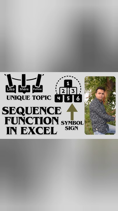 # SEQUENCE FUNCTION IN EXCEL (MICROSOFT OFFICE 365) - YouTube
