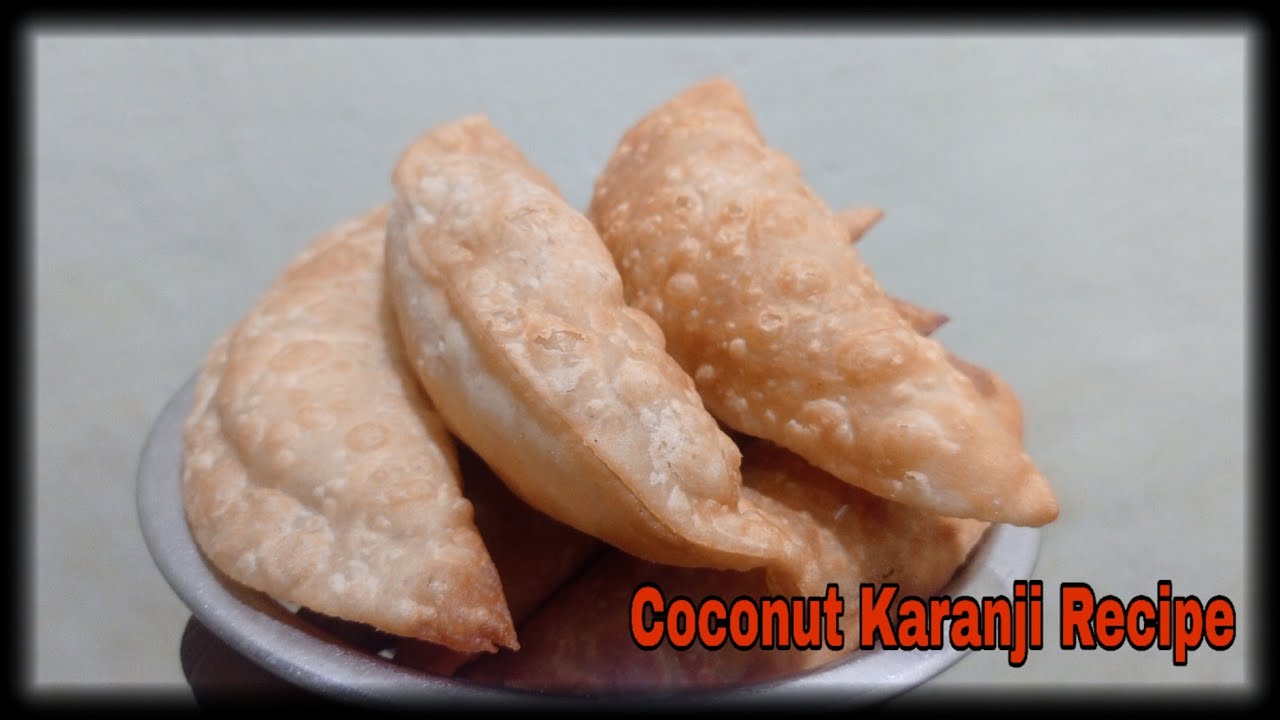 Coconut Kajjikayalu Recipe | Coconut Karanji Recipe | Indian kitchen ...