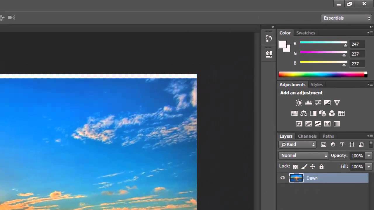 Photoshop Essentials - How to change the default background image to ...
