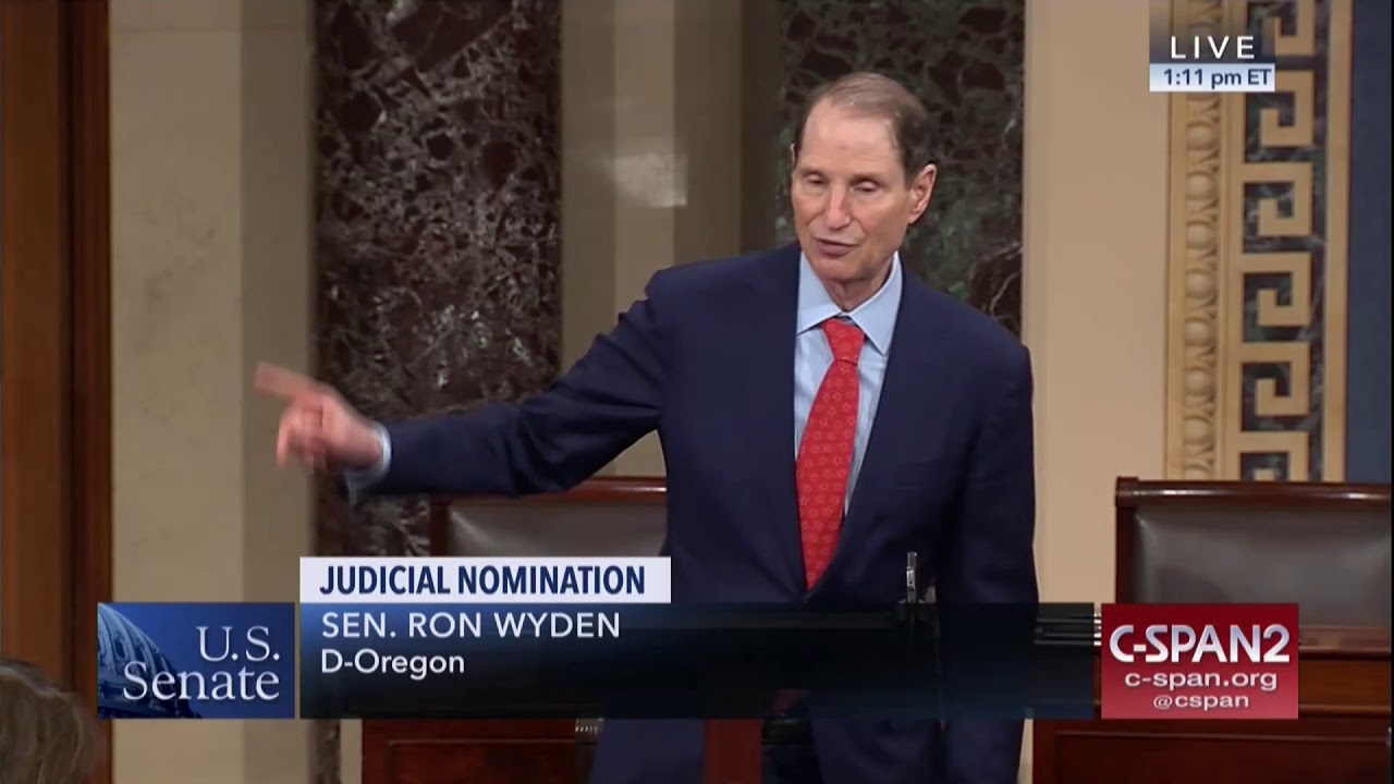 Wyden Floor Statement on Ryan Bounds' Nomination - YouTube