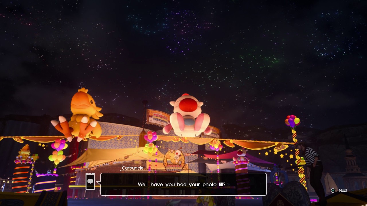 FFXV Moogle Chocobo Carnival Fireworks - YouTube