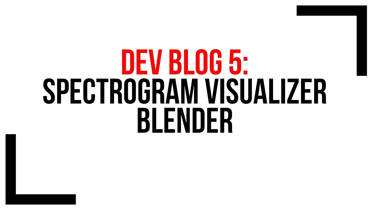 Dev Blog 5: Spectrogram Visualizer - Blender - YouTube