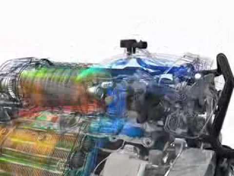 Animación del funcionamiento del compresor del motor Z22SE - YouTube