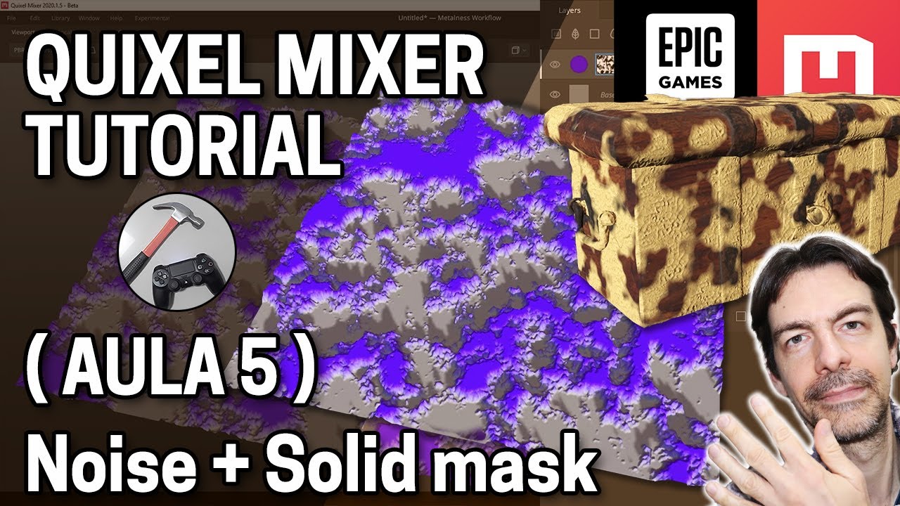 Quixel Mixer Tutorial (Aula 5) [Noise e Solid mask] - YouTube