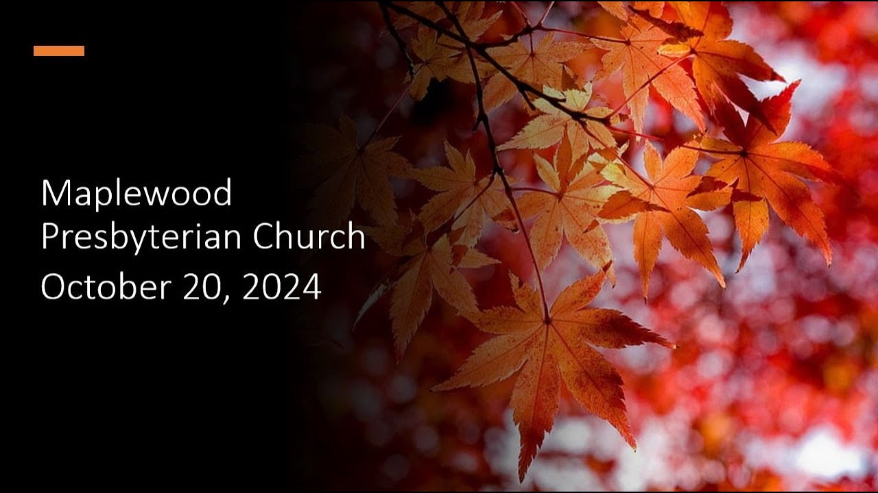 October 20, 2024 Worship Service: But We See Jesus - YouTube