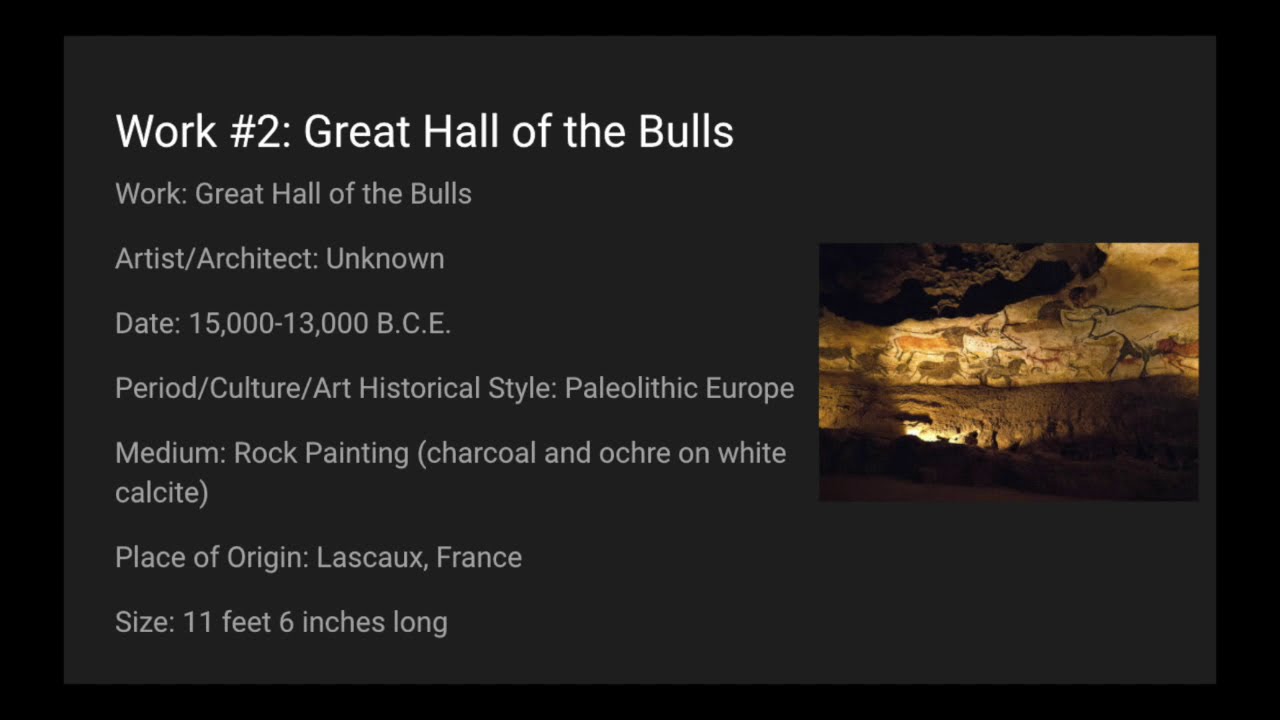 AP Art History Work #2: Great Hall of the Bulls - YouTube