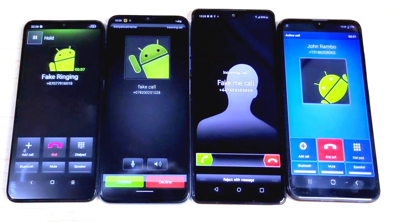 Old Android incoming call screen 4 phone at same time,fake me call ...