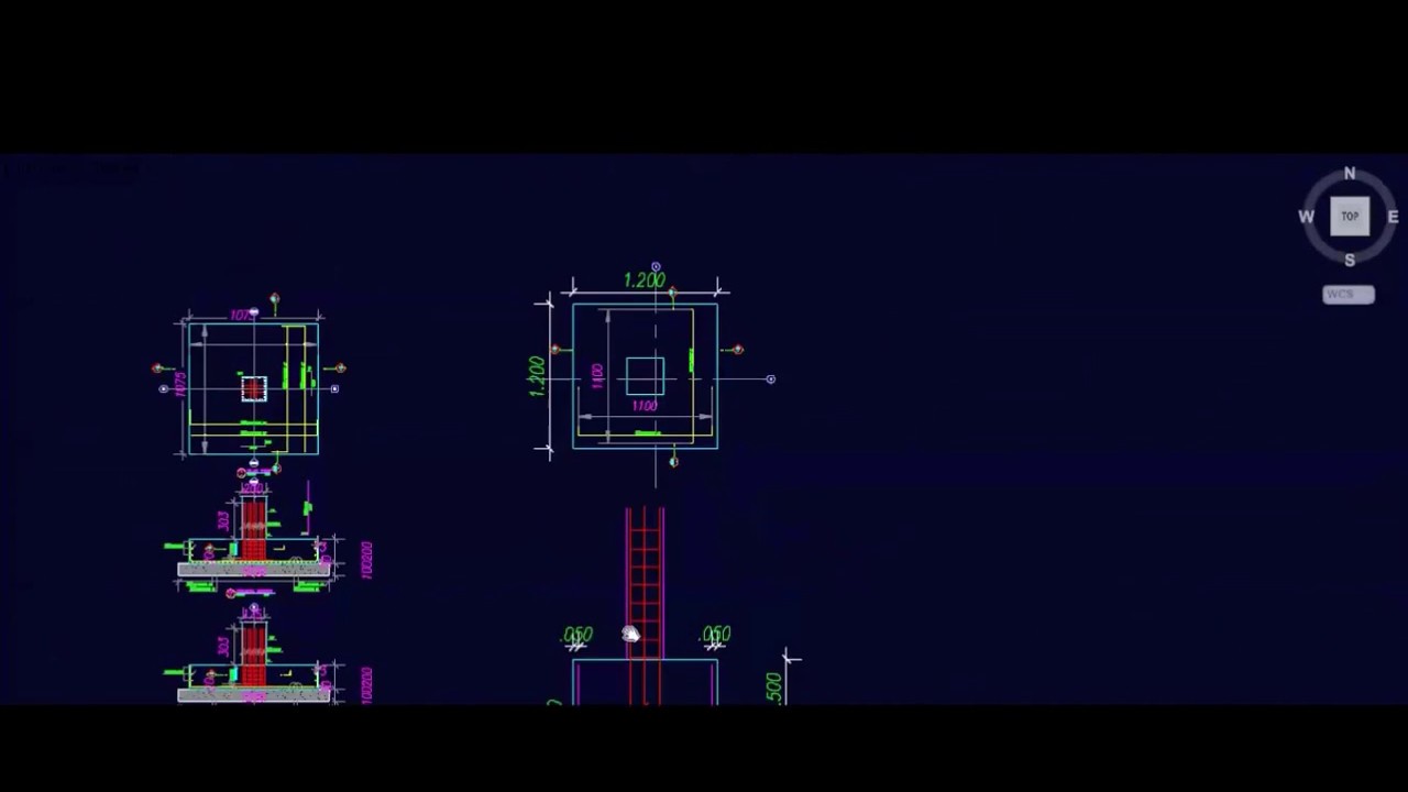 10 Foundation shop drawing sections output - YouTube