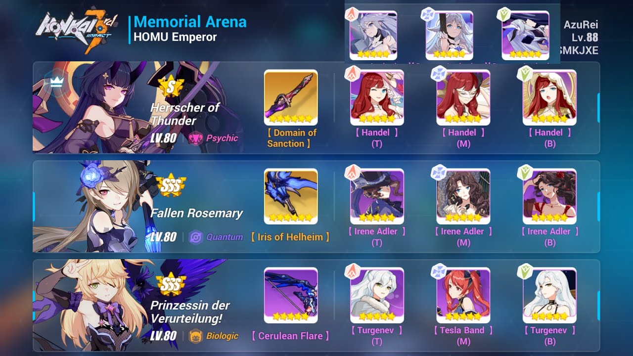 [HI3] EX MA Homu 31680(Handel) / 31626(Benares) - HT(S0) PV FR - BE Elf ...