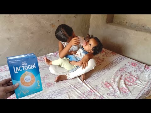 baby feeding lactogen | 6 month baby food lactogen - YouTube