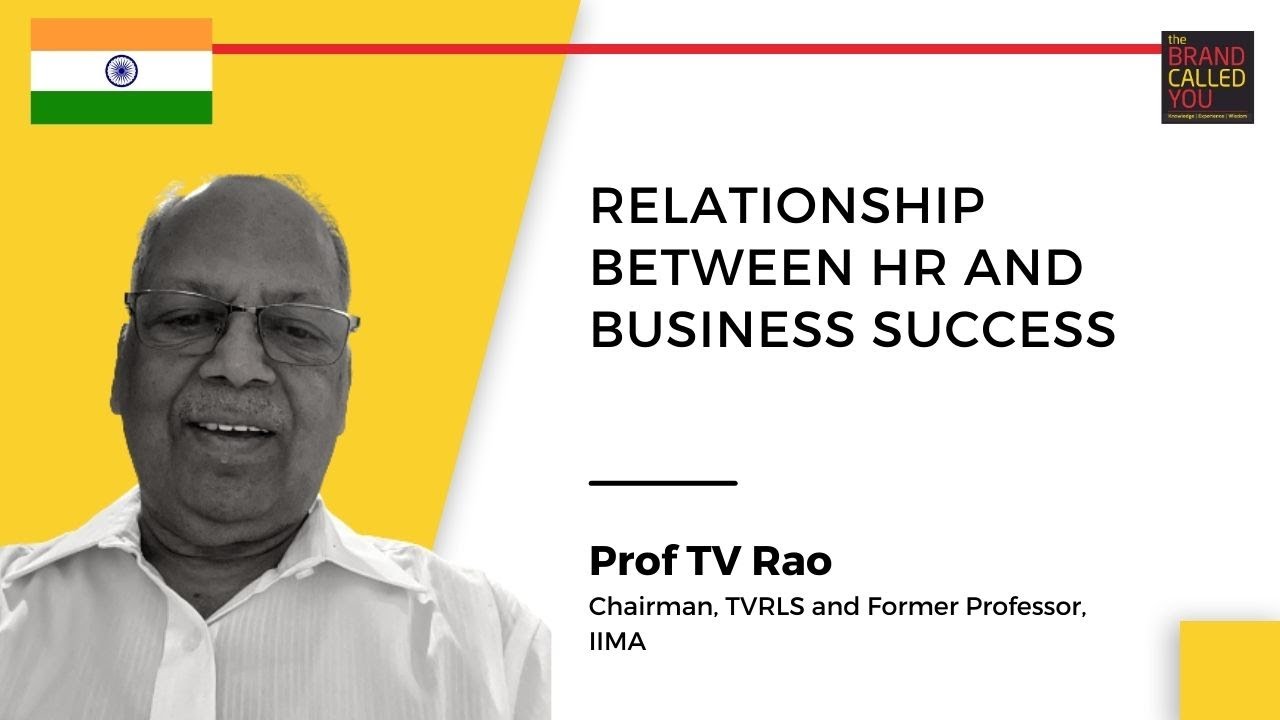 What is the Role of Human Resources? | Prof TV Rao | Chairman, TVRLS ...