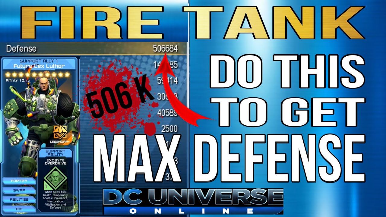 DCUO How to increase your defense as a fire tank so you take less ...