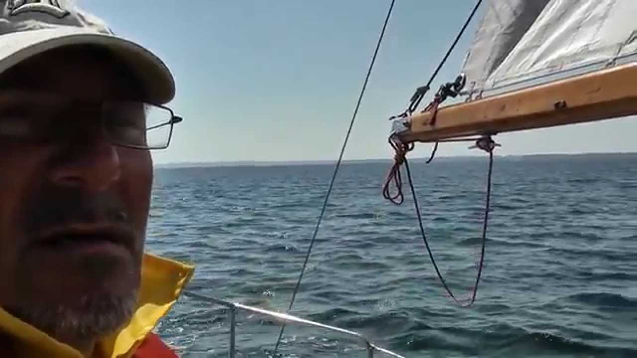 Segeln Ostsee 8 Einhand. Fahrt nach Aaroe - YouTube