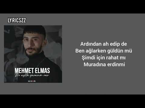 Mehmet Elmas - Bu Aşkta Zararım Var   Lyrics (sözleri)