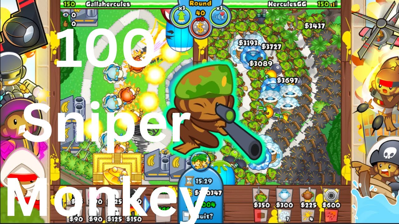 Filling the ENTIRE map with Sniper Monkey - YouTube