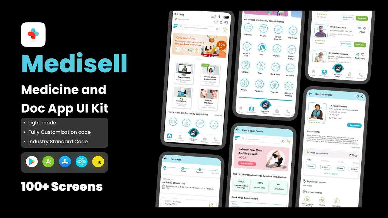 Medisell - Online Medicine & Doctor App React Native CLI & Expo Ui Kit ...
