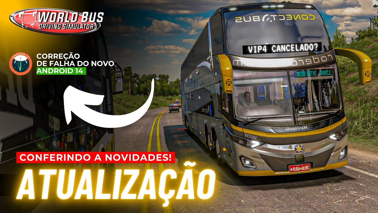 ️ SAIU! ATUALIZAÇÃO WORLD BUS DRIVING SIMULATOR! Conferindo as ...