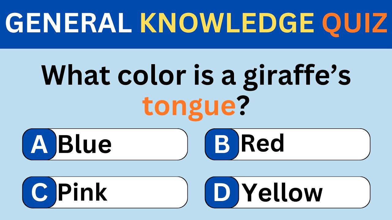 GENERAL KNOWLEDGE Trivia: 25 Questions You SHOULD Know! # ...