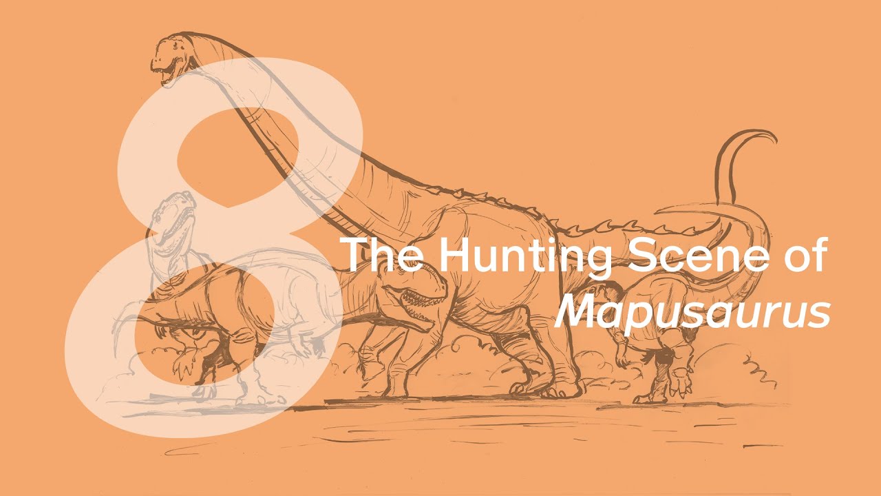 Mila the Mapusaurus 8: Hunting | Learn to Draw Dinosaurs with ZHAO ...