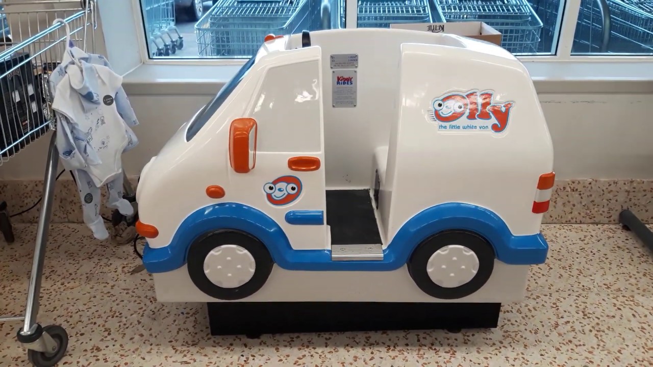 Northern Leisure Olly the Little White Van Kiddie Ride - YouTube