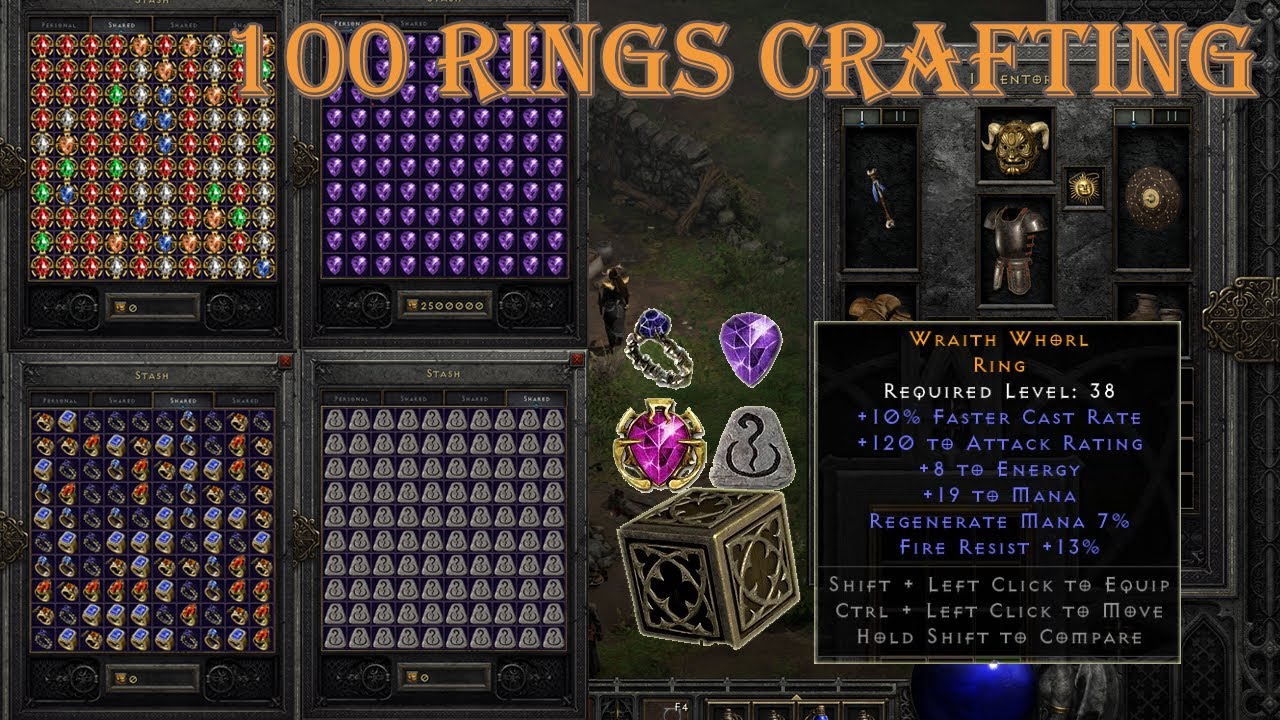 How to Craft 100 Rings Blood in Diablo 2 Resurrected A Guide to ...