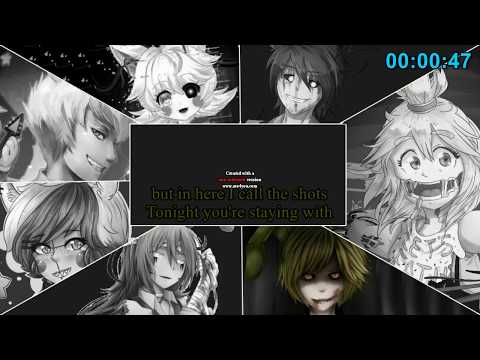 {Mega mashup Five night at freddy's} Nightcore