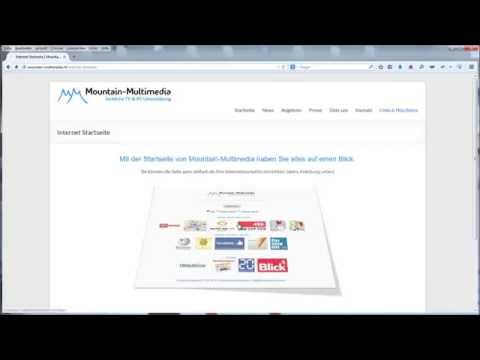 Firefox - Startseite einrichten - YouTube
