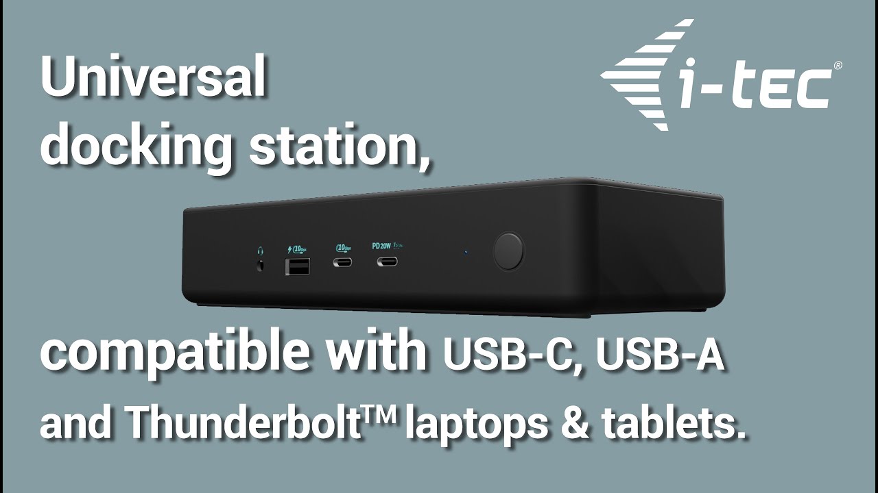 i tec Universal docking station, compatible with USB-C, USB-A and ...