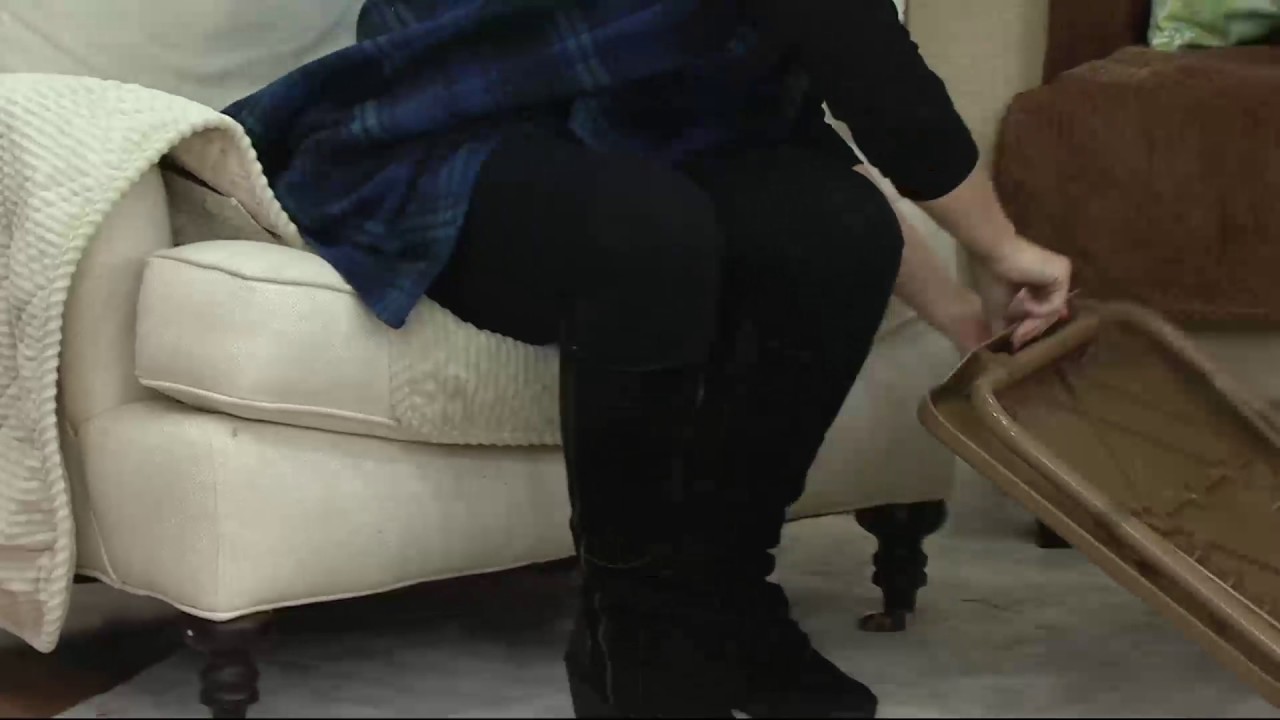 Table Mate Classic Multipurpose Adjustable Folding Table on QVC - YouTube