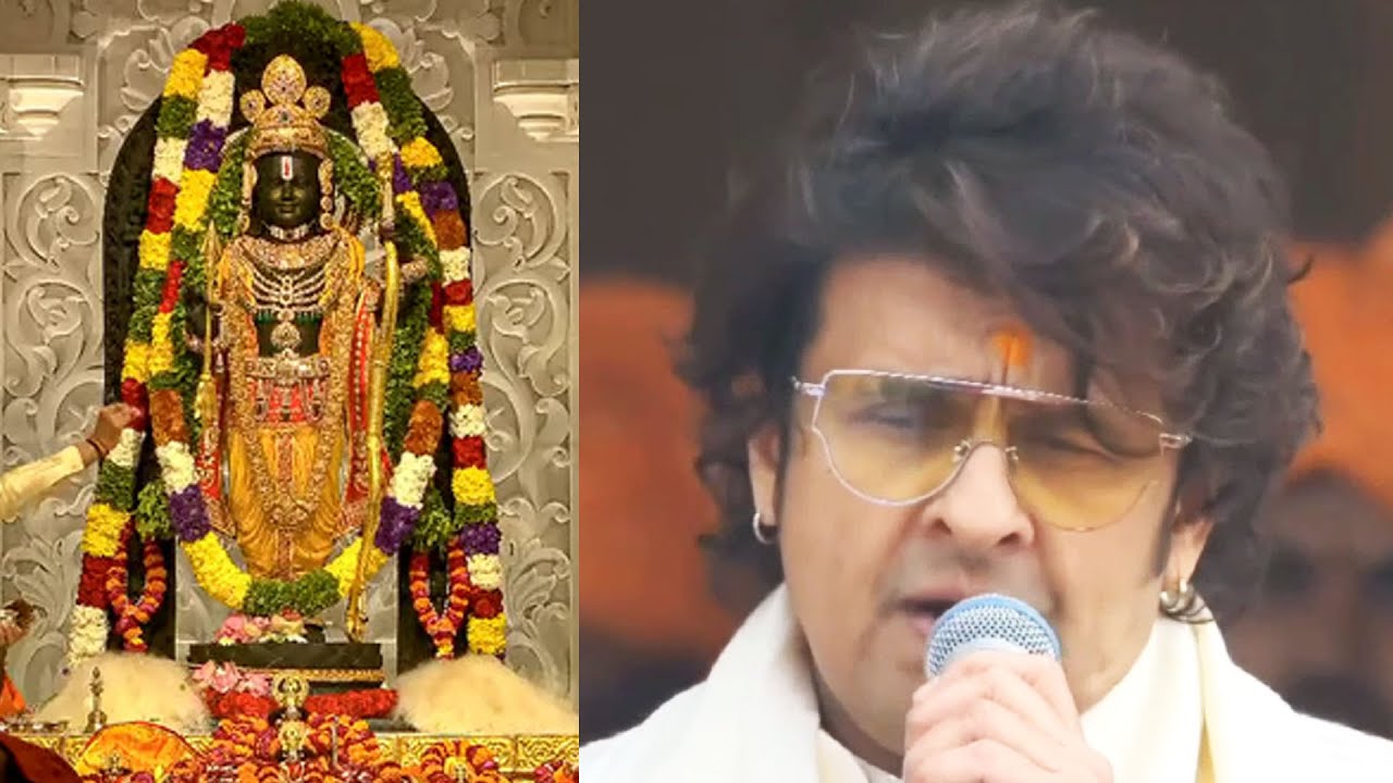 Ram Siya Ram Song Live Performance By Singer Sonu Nigam | Ayodhya Ram ...