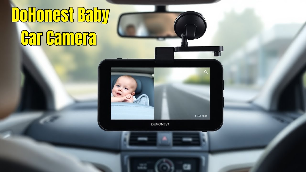 Do Honest Baby Car Camera: 1080P HD Monitor on Front Screen with Night ...