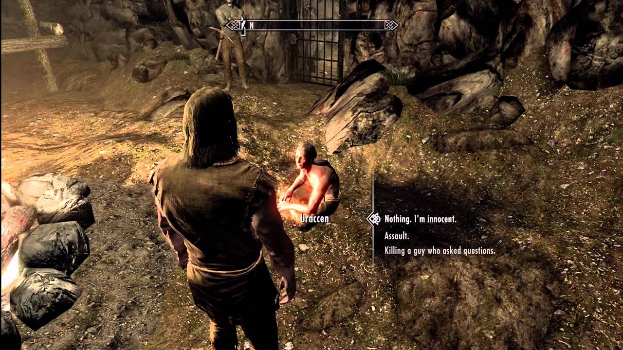 How to Serve time in Markarth Prison Mines Skyrim Dawnguard - YouTube
