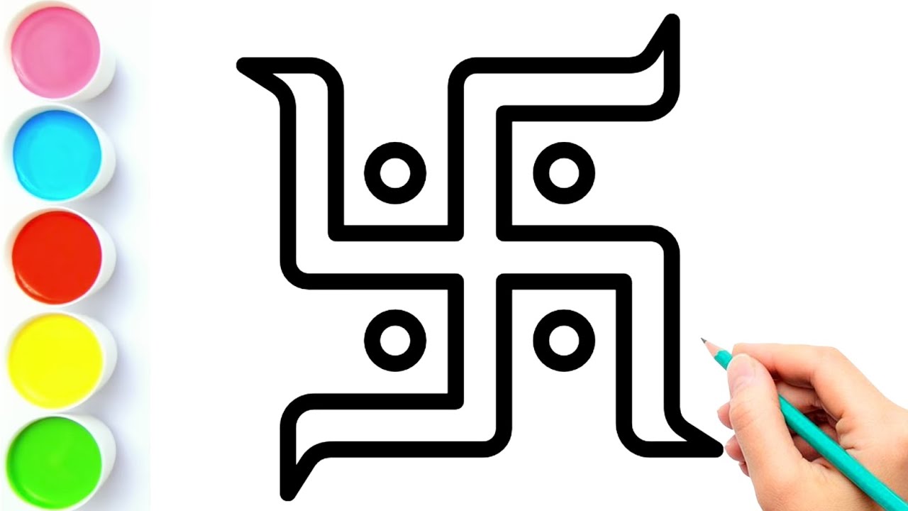 How to Draw Swastik | How to Draw Swastik Symbol | Swastik How to Draw ...