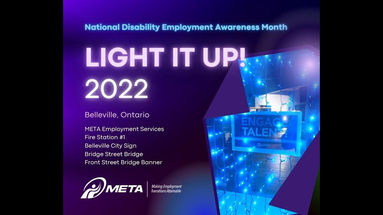 META Employment Services- Light It Up! for NDEAM 2022 - YouTube