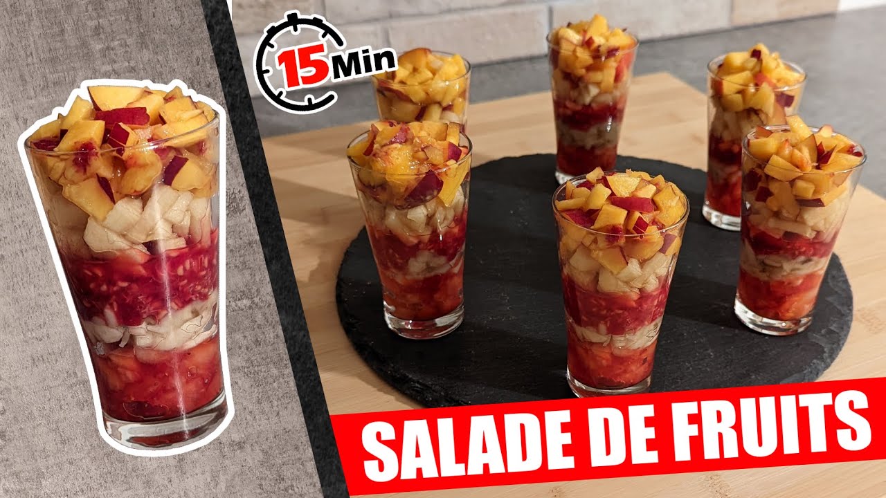 SALADE DE FRUITS LA MEILLEURE, VERRINE SUCREE, PAS CALORIQUE ESTIVALE ...