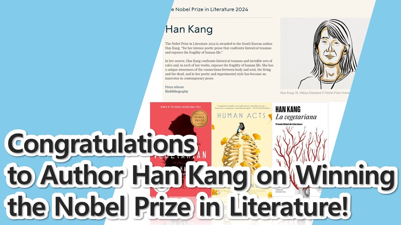 Congratulations to Author Han Kang on Winning the Nobel Prize in ...