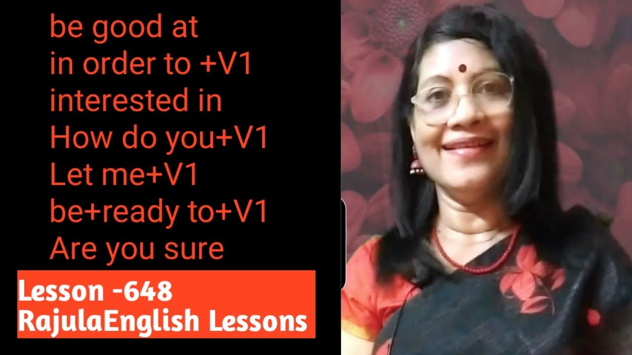 #ENGLISH STRUCTURES PHRASES SPOKEN ENGLISH Lesson- 648 Rajula English ...