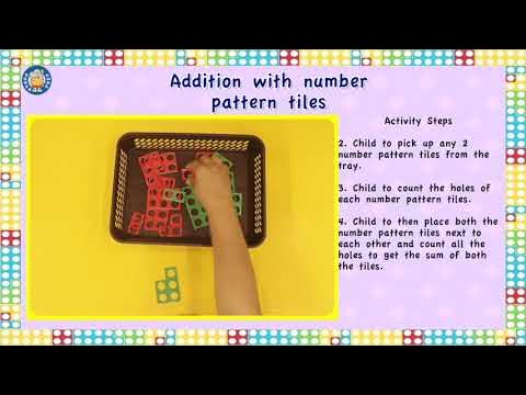 018 Addition with number pattern tiles - YouTube