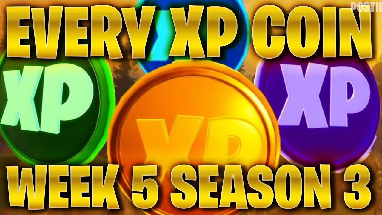 All XP COINS LOCATIONS Guide - Fortnite Chapter 2 Season 3 (WEEK 5 ...