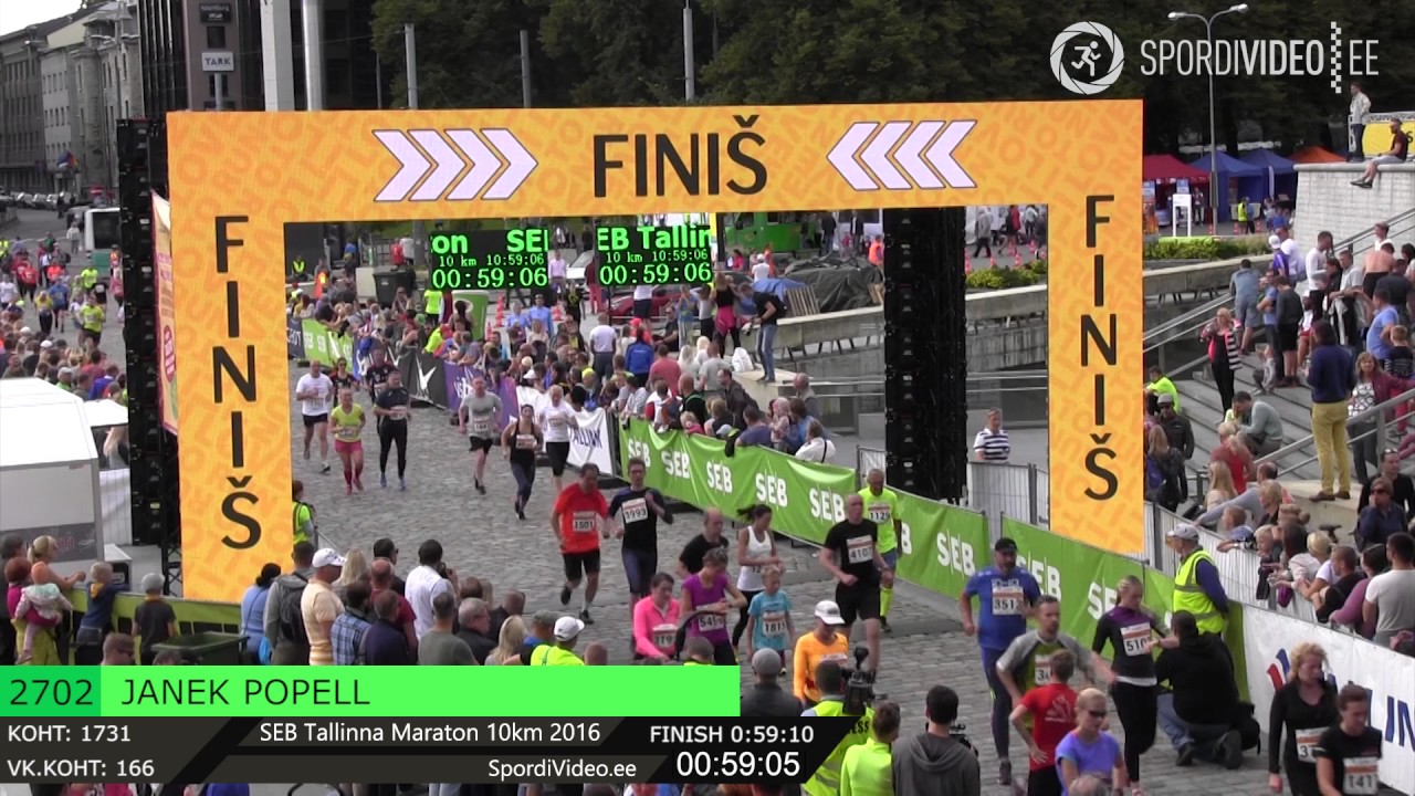 JANEK POPELL 2702 l SEB Tallinna Maraton 10km 2016 - YouTube