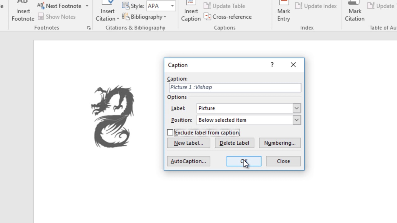 How to Insert a Text Caption in an Image in Word - YouTube