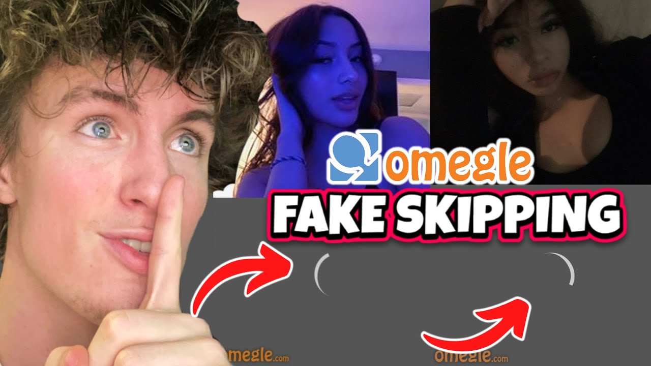 FAKE SKIPPING PRANK ON OMEGLE! (Funny Reactions) - YouTube
