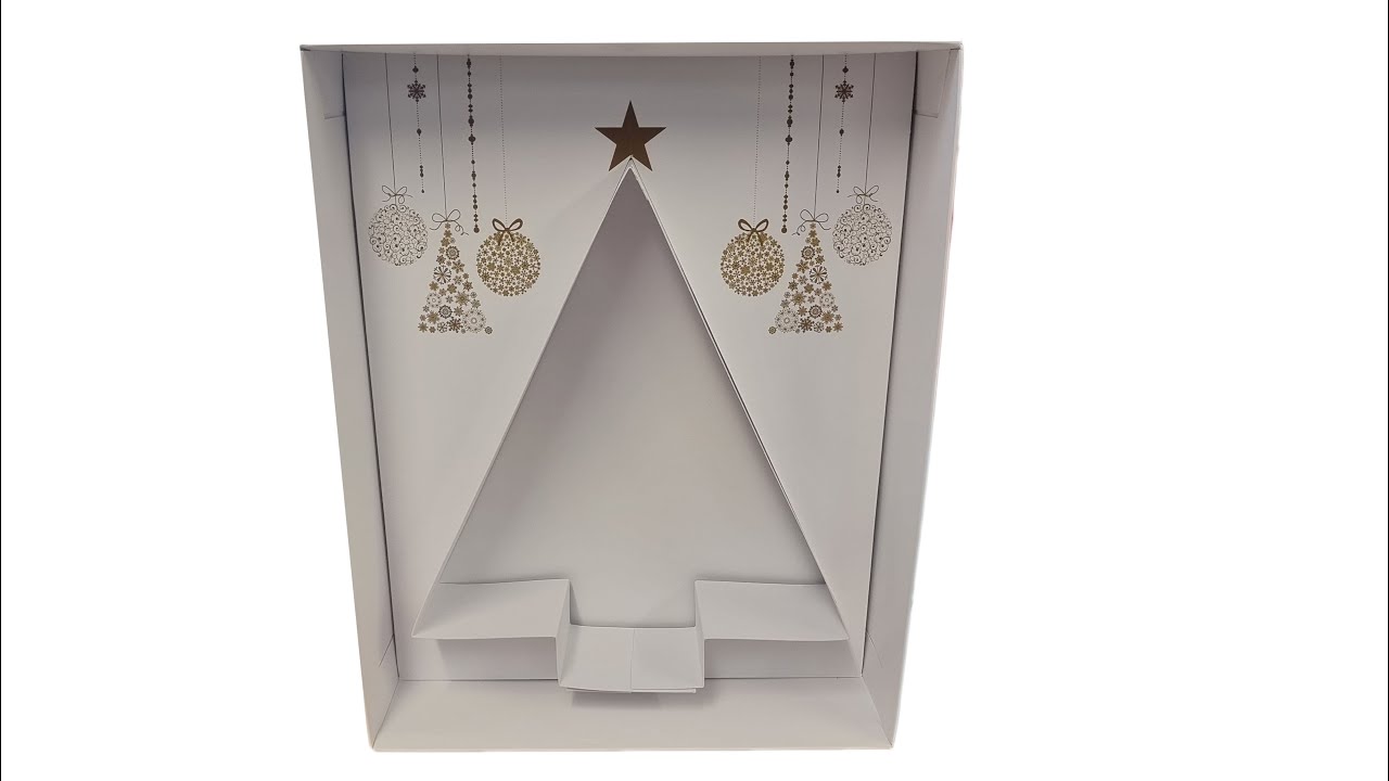 Fillable Christmas Tree Hamper - Tutorial - YouTube