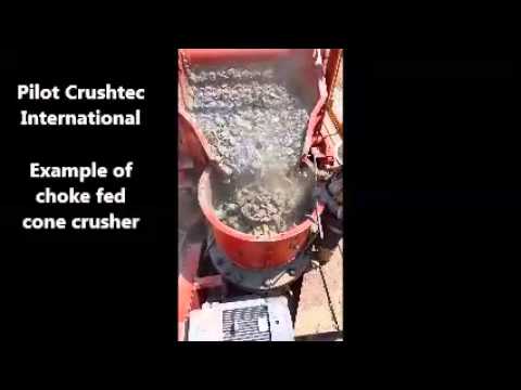Example of choke fed cone crusher - YouTube