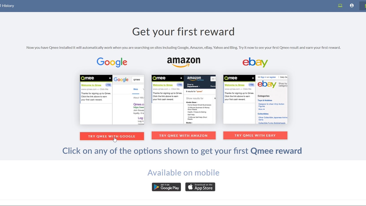 Earning your first Qmee reward - YouTube