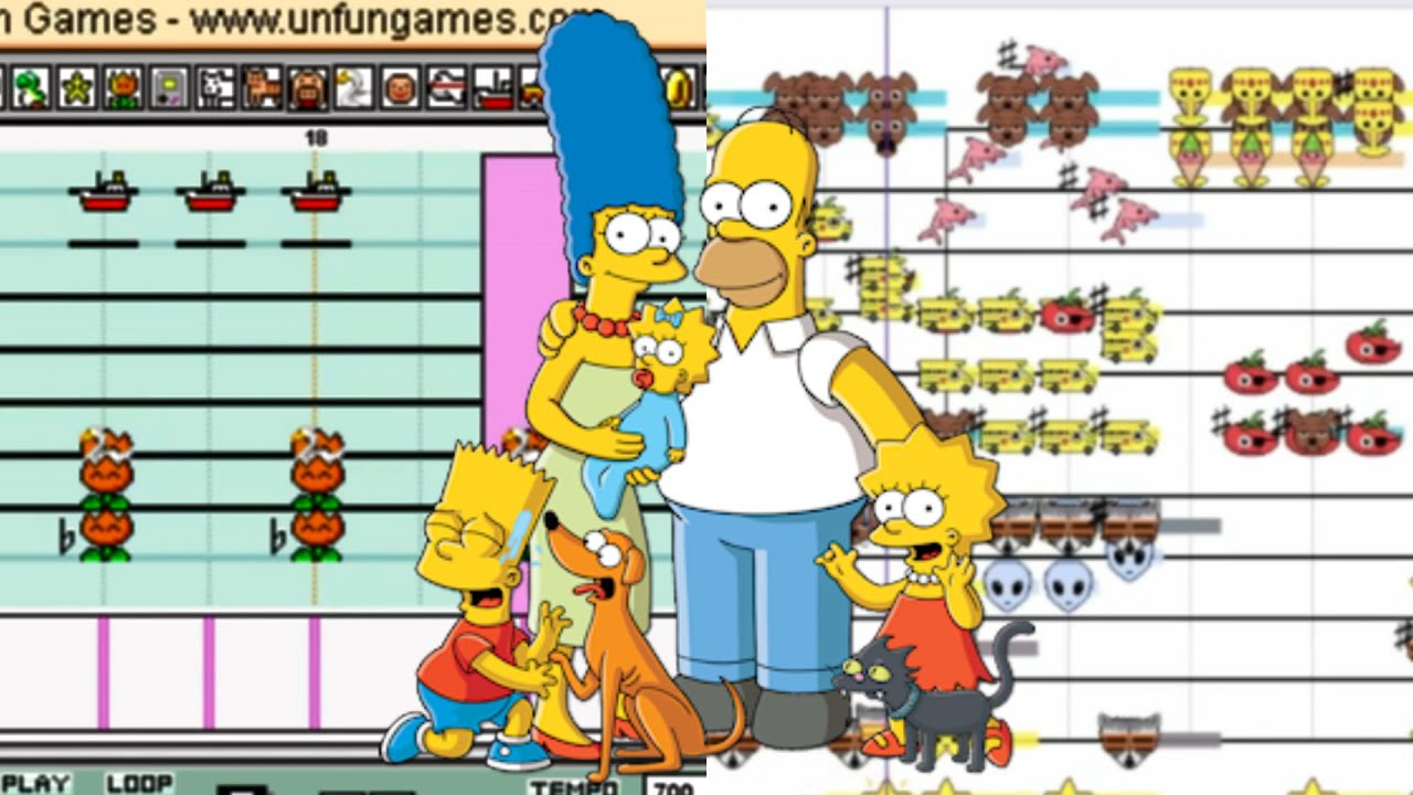 The Simpsons Theme on Mario Paint Composer Ft. @DanielXDotNet (Special ...