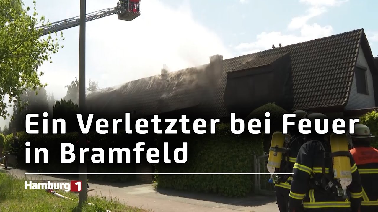 Hausbrand in Bramfeld - Starker Rauch sorgt für Warnung - YouTube
