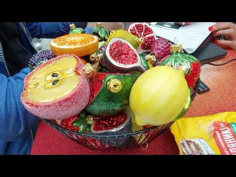 Ёлочные игрушки от "Irena" на выставке в ГОСТИНОМ ДВОРЕ. Москва. - YouTube