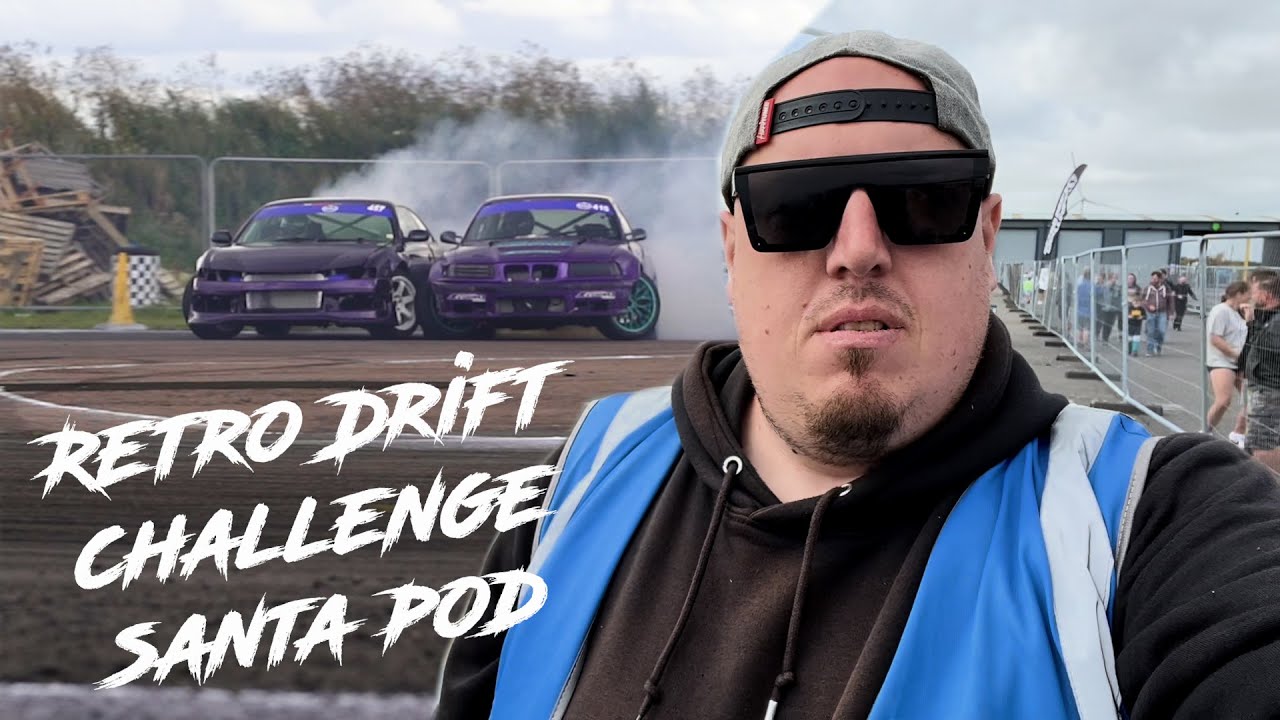 Retro Drift Challenge Santa Pod Raceway vlog - YouTube